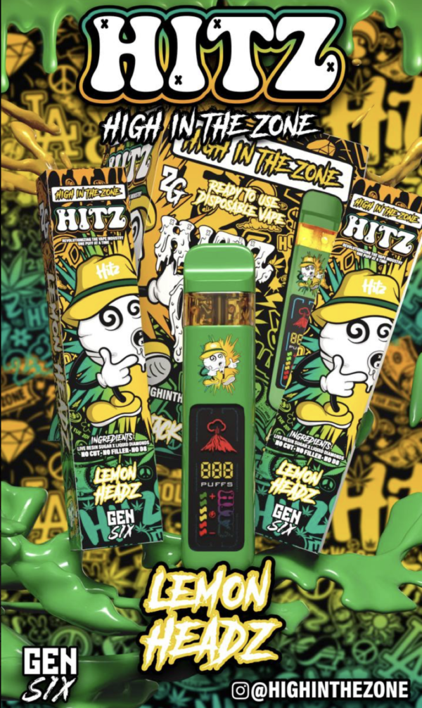 Hitz Lemon Headz Gen6 Disposable - High In The Zone